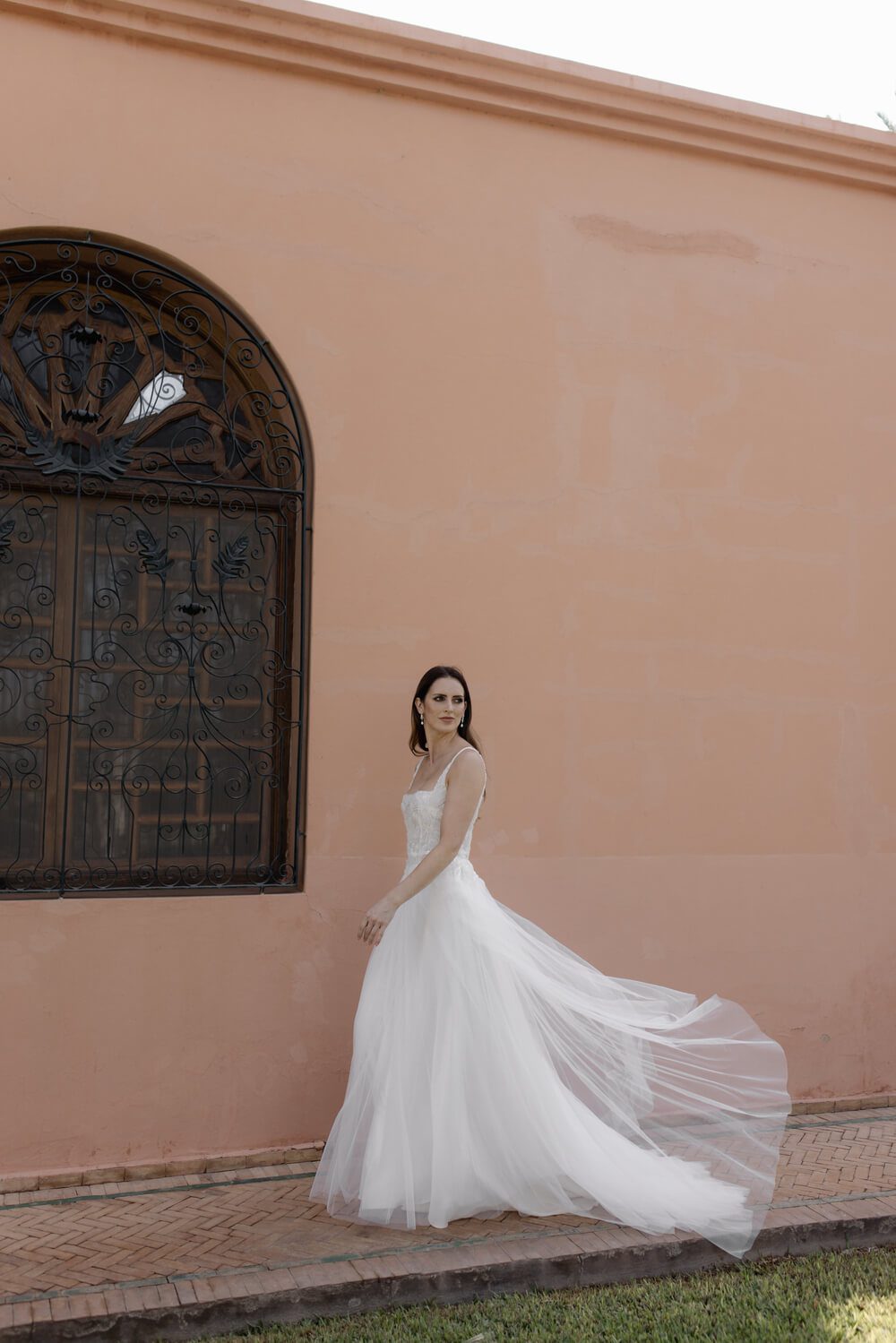 Seba | Floral Lace Tulle Wedding Dress | Vinka Design